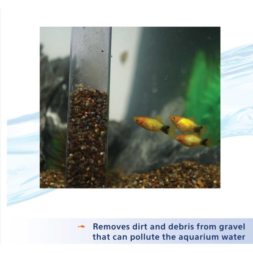 Aqueon Aquarium Siphon Vacuum Gravel Cleaner with Bulb